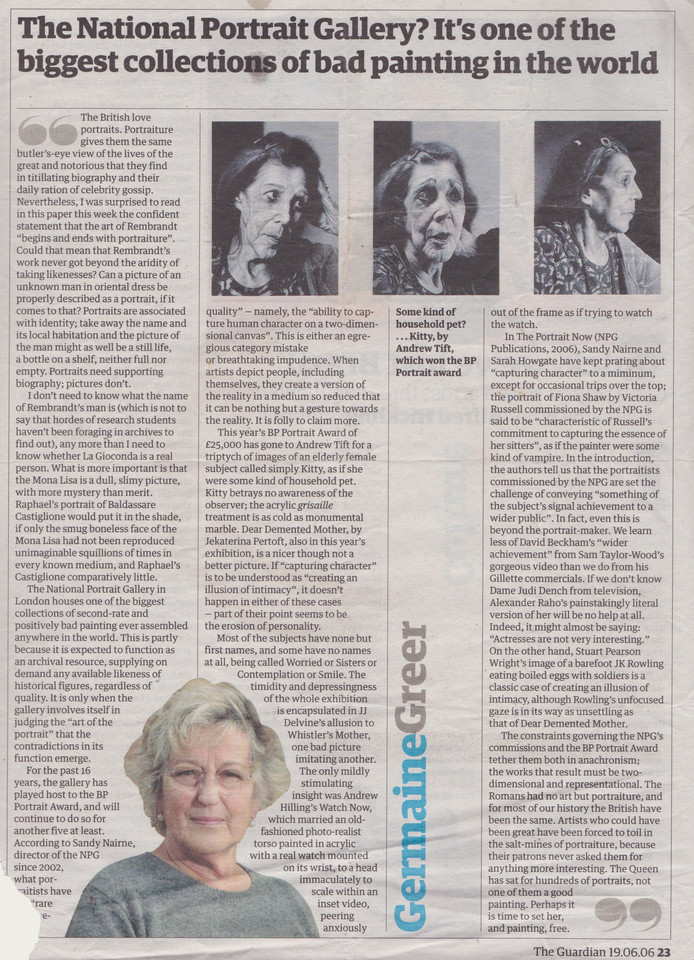 The National Portrait Gallery? | Stuart Pearson Wright